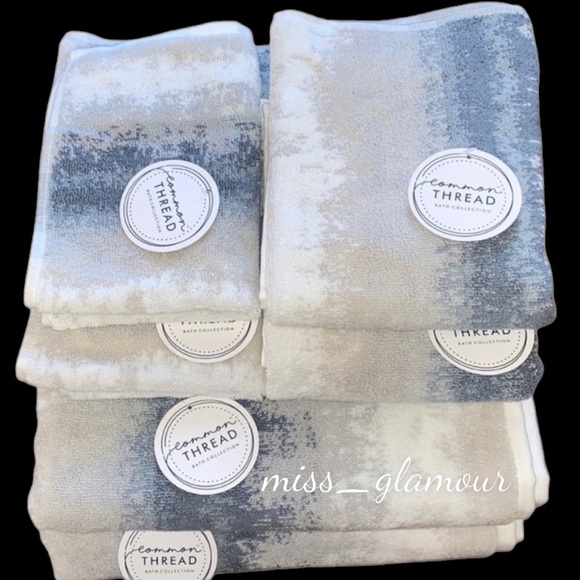Common Thread | Bath | Common Thread Bath Ombr Blue Gray Collection 0 ...